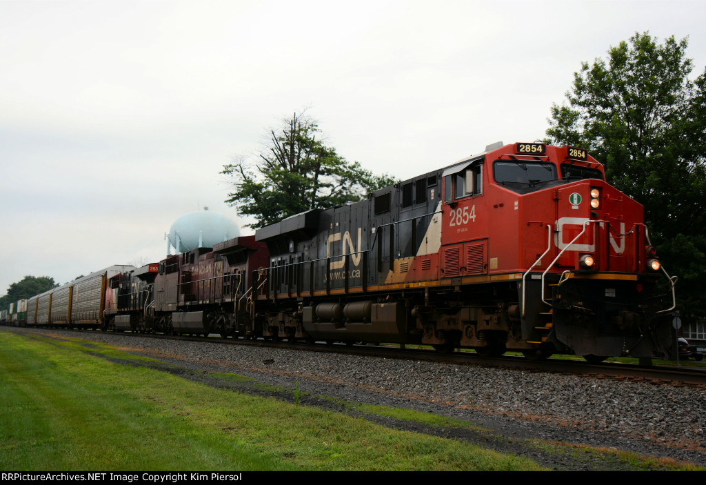 CN 2854 CP 9606 CN 2839 NS Train 212 "Oh Canada"